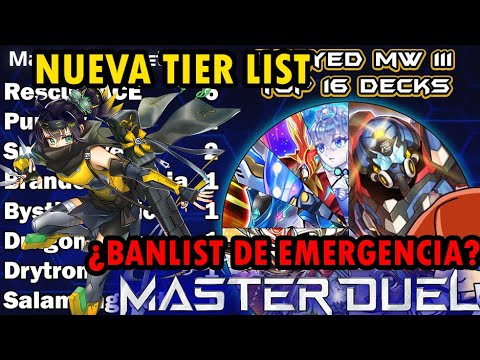 Nueva Tier List Master Duel ¿Necesitamos Banlist de Emergencia? Yu-Gi ...