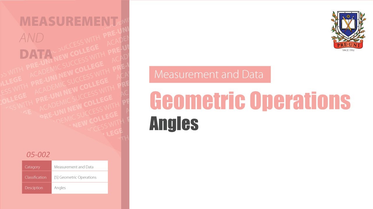 [05-002] Geometric Operations-Angles - YouTube