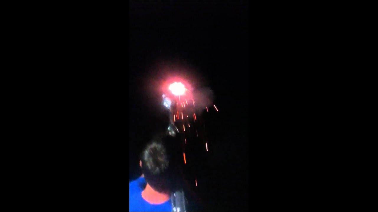 Firework rocket launcher - YouTube