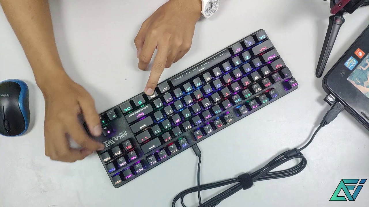 ARMAGEDDON MECHANICAL KEYBOARD MKA-5R - YouTube