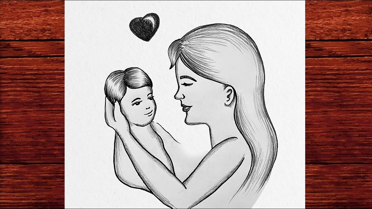 Kolay Anneler Günü Resmi Nasıl Çizilir - Anneler Günü Çizimleri ...