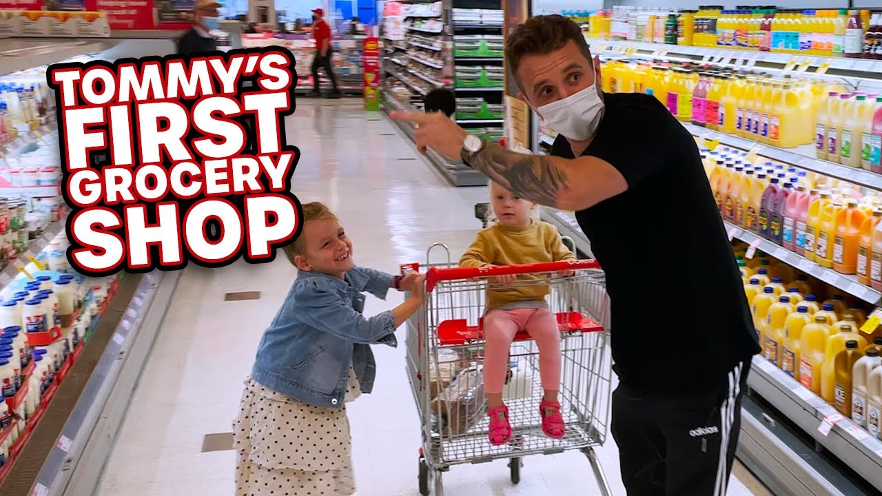 Tommy Little's FIRST EVER Grocery Shop | Carrie & Tommy - YouTube