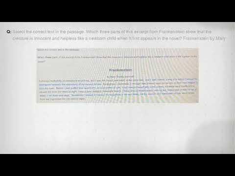 Select the correct text in the passage. Which three parts of this ...