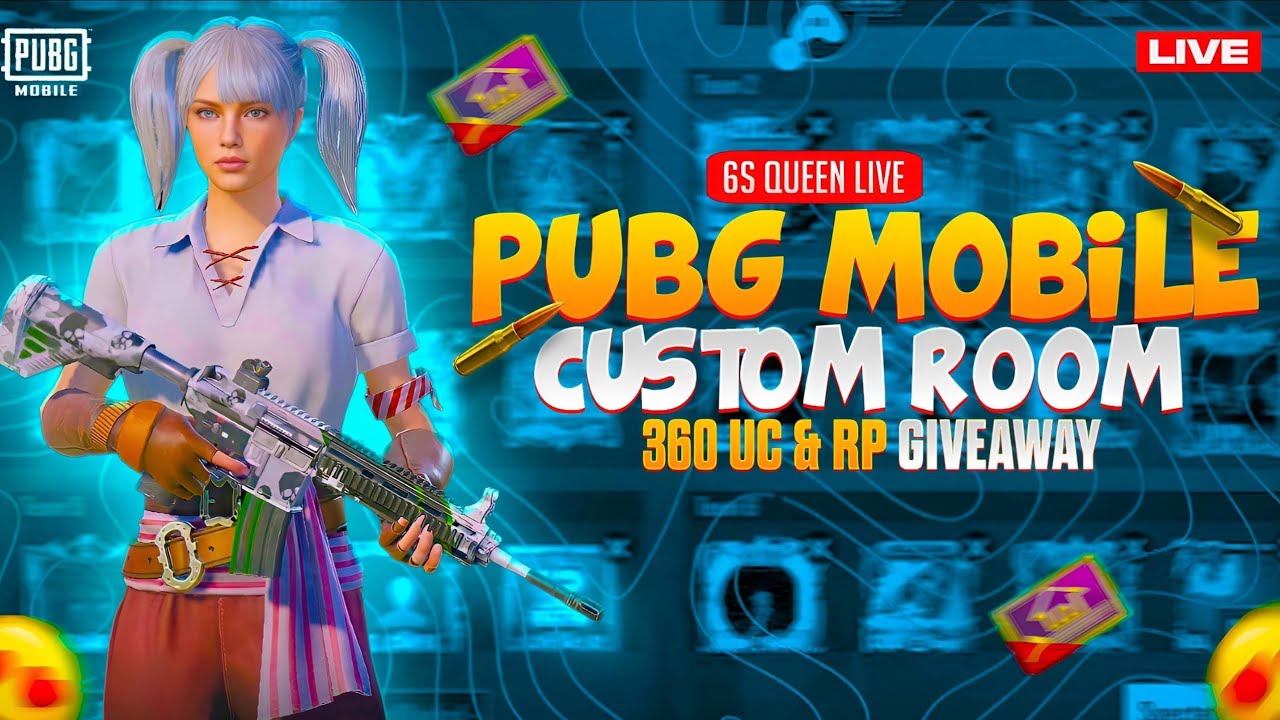 Pubg Mobile Live Custom Rooms | UC ROOM | BGMI LIVE UC ROOM | Custom ...
