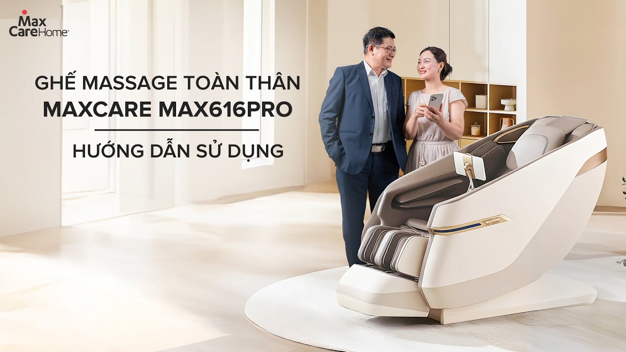 Hướng dẫn sử dụng Ghế massage toàn thân Maxcare Max616Pro - YouTube