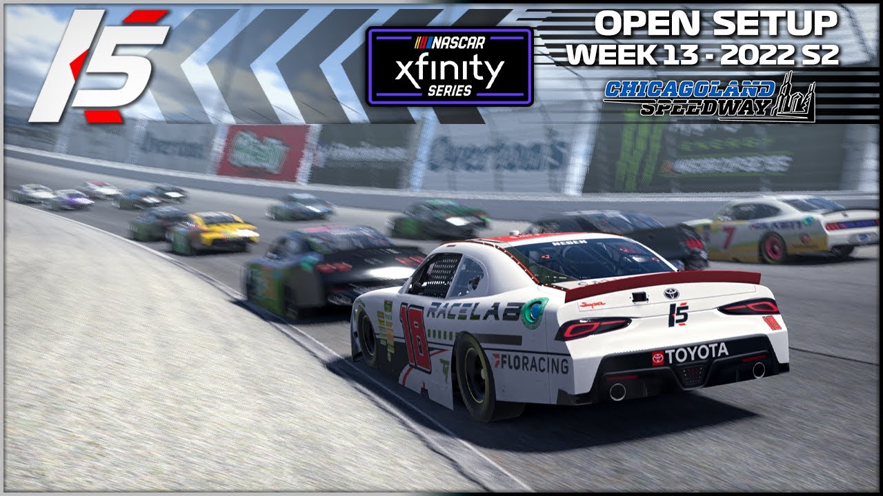 Xfinity Series - Chicagoland Speedway - iRacing NASCAR - YouTube
