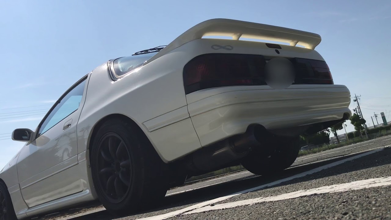 FC3S（RX-7）5ZIGEN（5次元）PRORACER ZZ（プロレーサーZZ）約7000キロ走行後で触媒ストレートの排気音 - YouTube