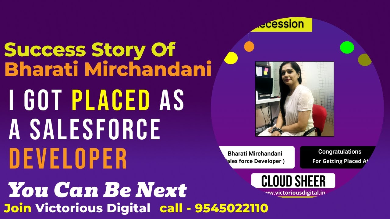 Salesforce Training Institute In Pune Placement Testimonial Video Learn Salesforce