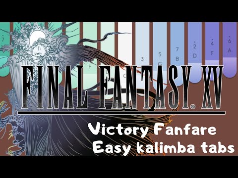 Final Fantasy - Victory Fanfare kalimba/ keylimba (very easy - tabs on ...