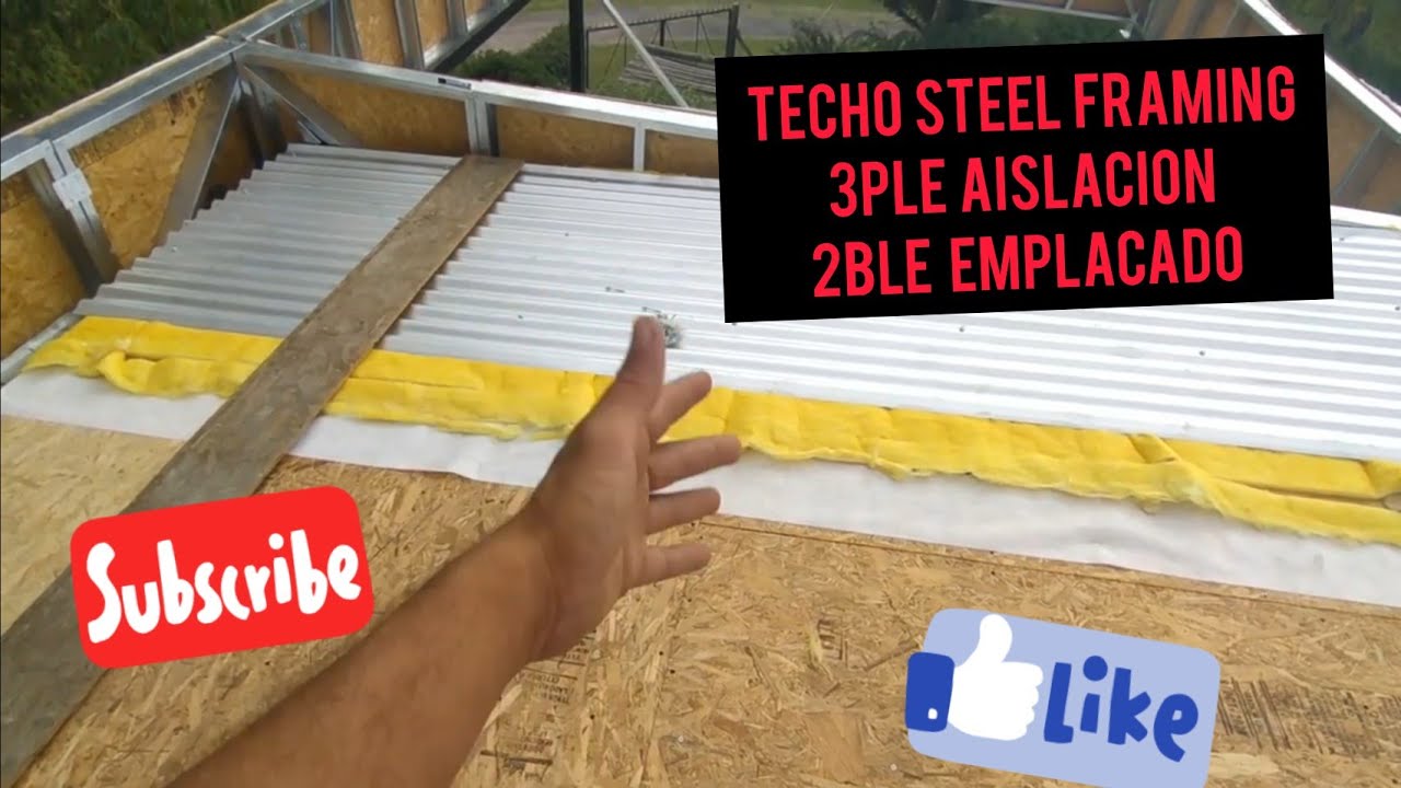 steel framing techo de 3ple aislación. Casas Pitbull - YouTube