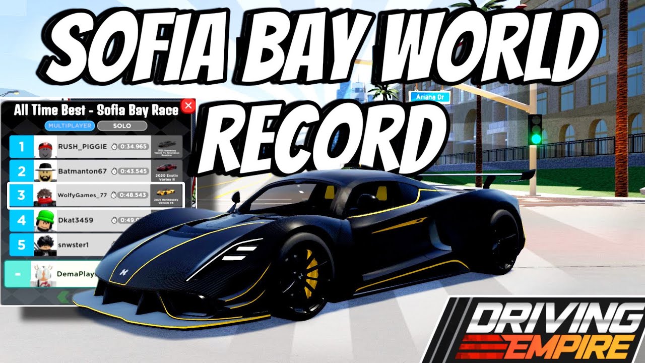 How I Got The World Record On Sofia bay (OUTDATED) | Driving Empire ...