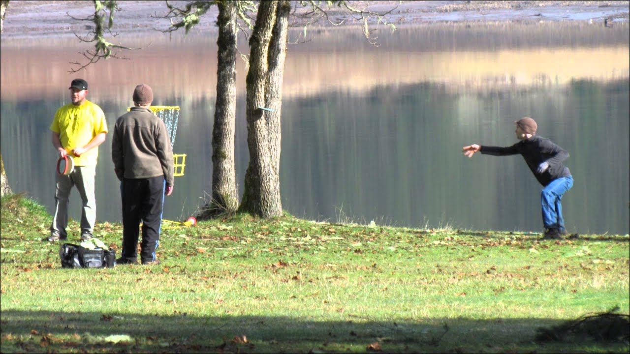 DISC GOLF - Baker Bay temp disc golf course 2012 - YouTube