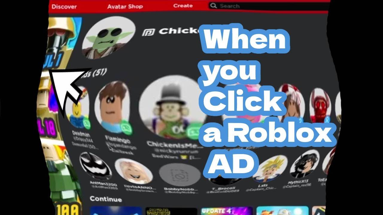 When you Click a Roblox Ad - YouTube