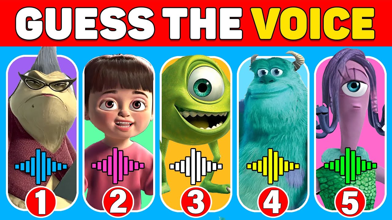 Guess the Monsters Inc Characters by Their Voice - Quiz for Fans! - YouTube