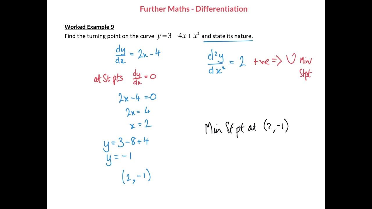 Differentiation 4 - Stationary Points - YouTube