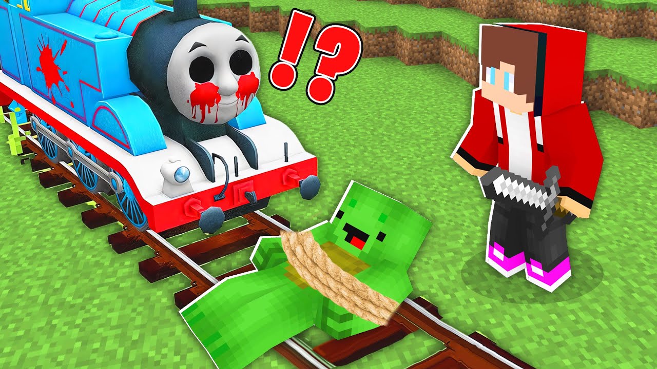 THOMAS.Exe vs JJ and Mikey at 3:00 AM Challenge in Minecraft Maizen! - YouTube