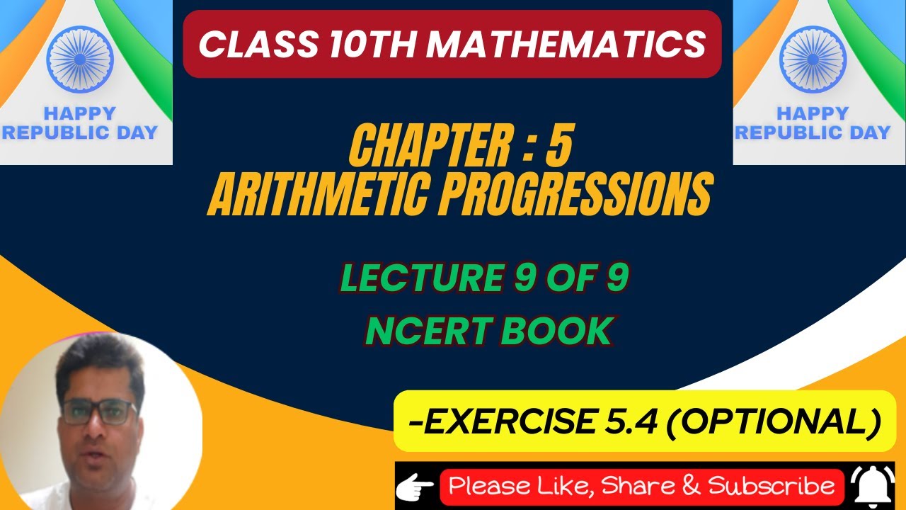 L9||Chapter-5||Arithmetic Progressions||Class 10th Math||CBSE-ICSE-STATEBOARDSII - YouTube