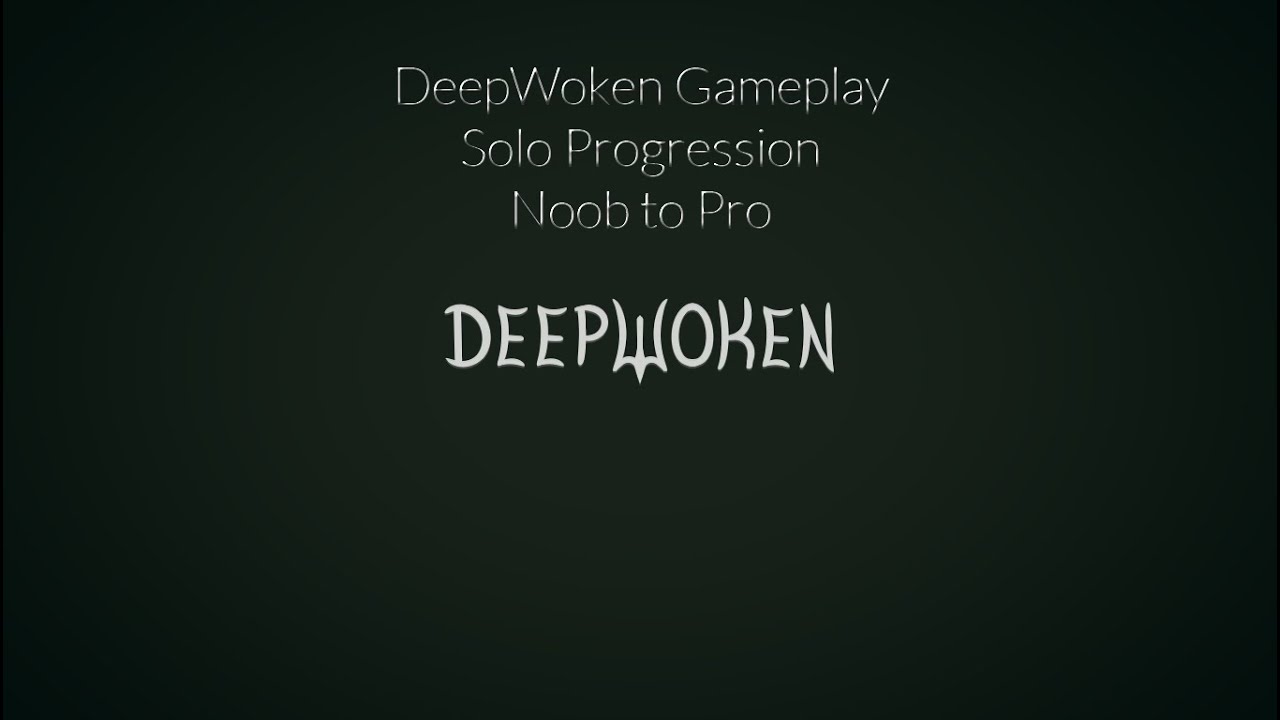 DeepWoken Gameplay Solo Progression Ep. 1 - Roblox - YouTube