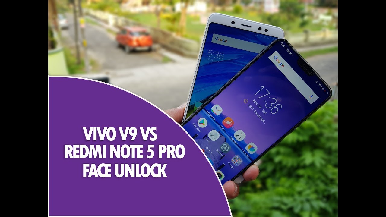 Vivo V9 vs Xiaomi Redmi Note 5 Pro Face Unlock Comparison - YouTube