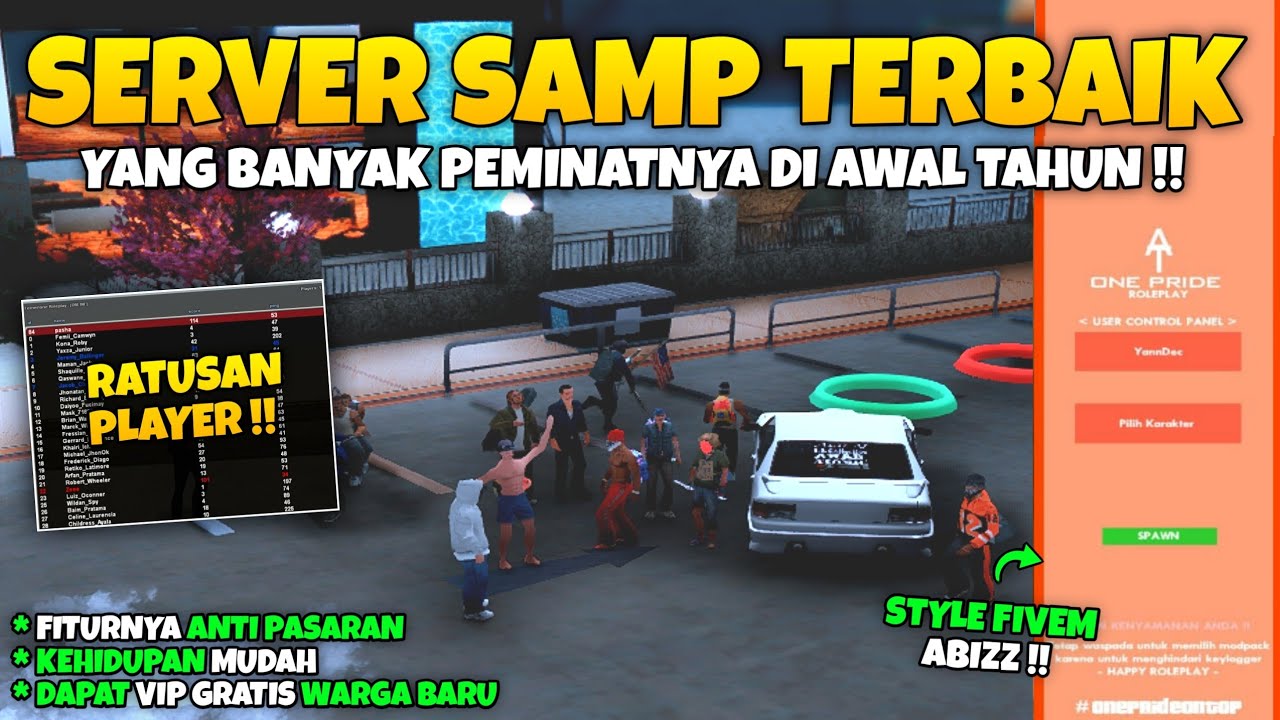 UPDATE SERVER GTA SAMP ANDROID/PC TERBAIK DI TAHUN INI !! ONE PRIDE ROLEPLAY || GTA SAMP ...