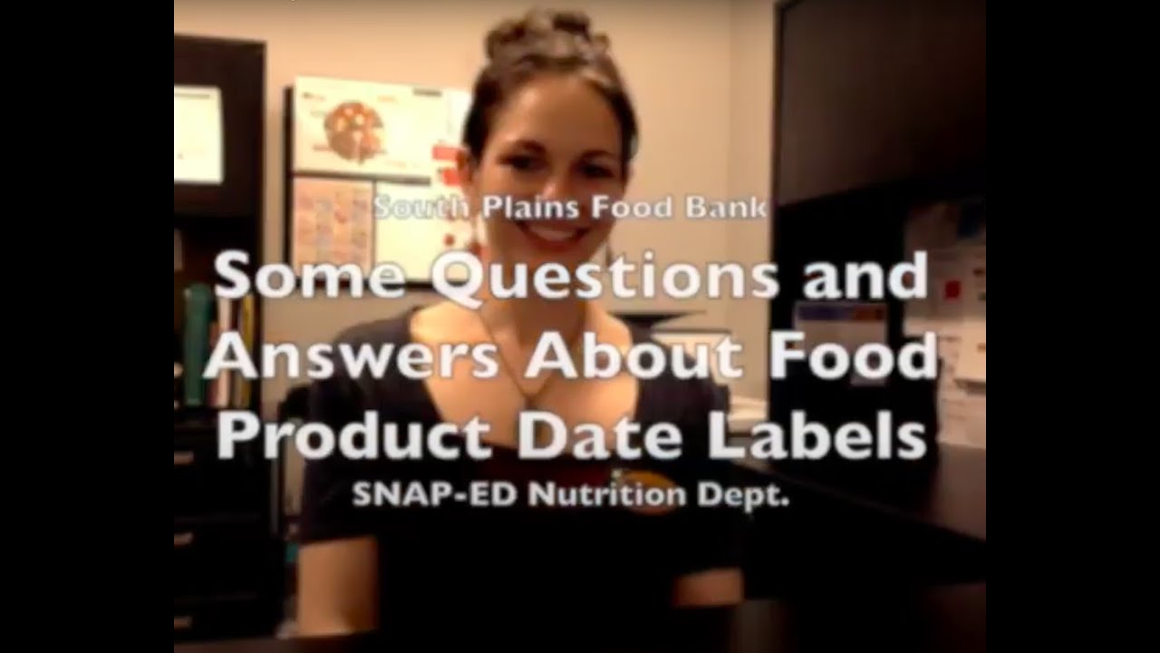 Food product date labeling - YouTube