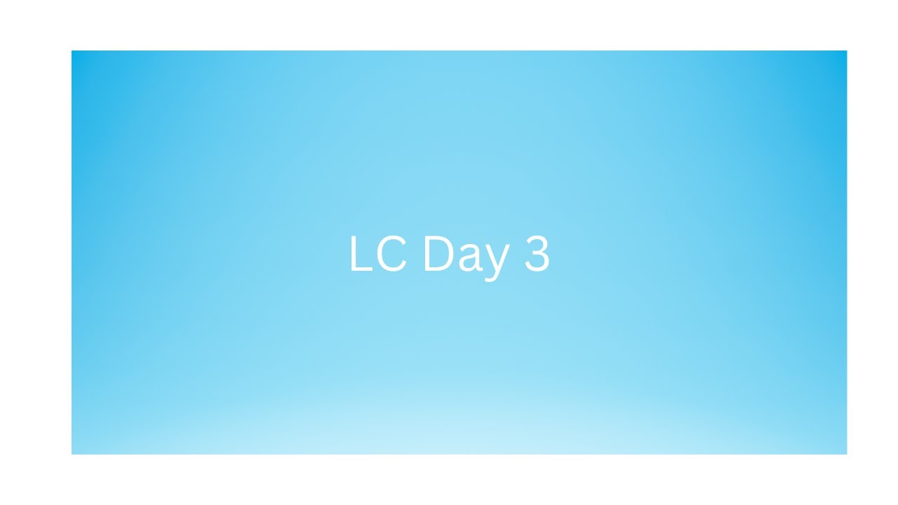 Leetcode Daily Challenge Day 3 - YouTube