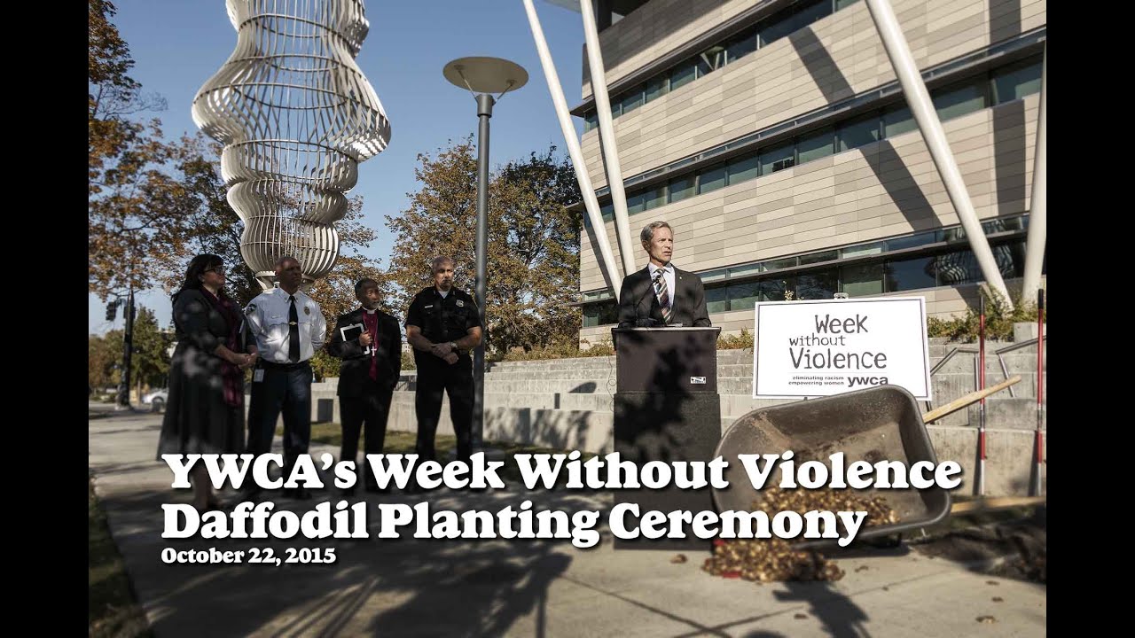 Press Conference - YWCA’s Week Without Violence Daffodil Planting ...