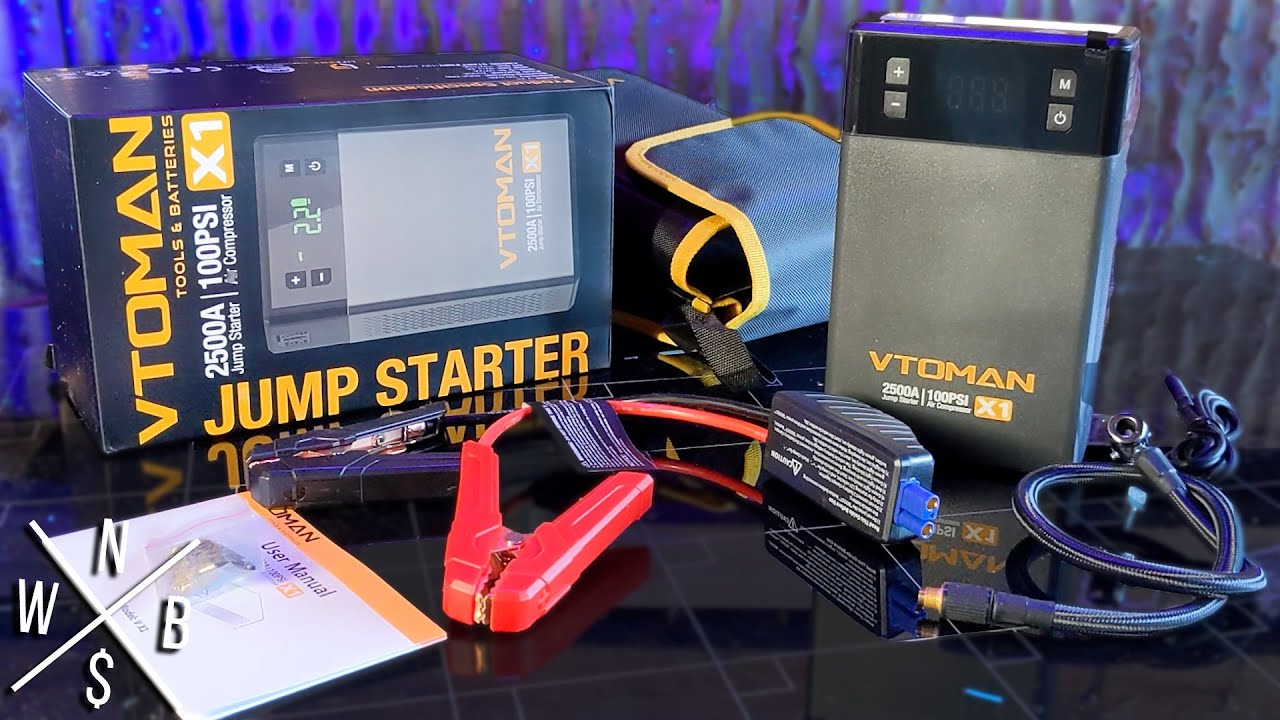 VTOMAN X1 Portable Air Compressor Power Bank Unboxing Review