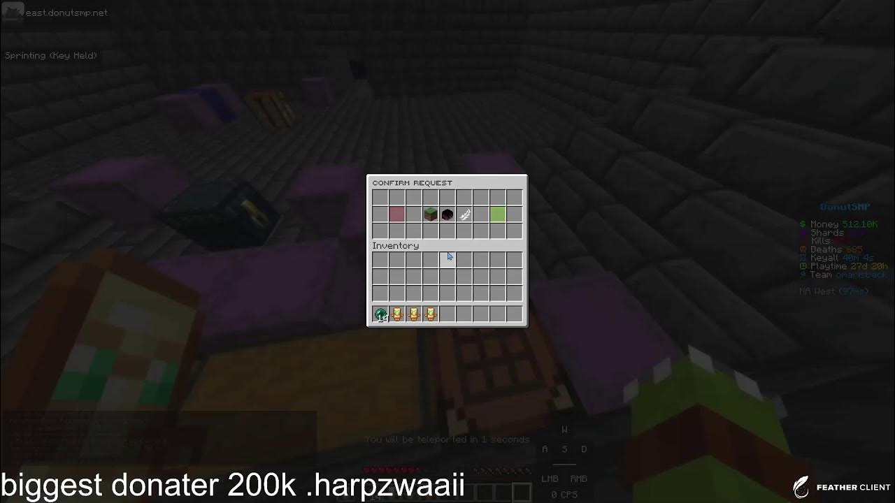 Building a stash on donut smp selling skele spawners 315k NGF - YouTube