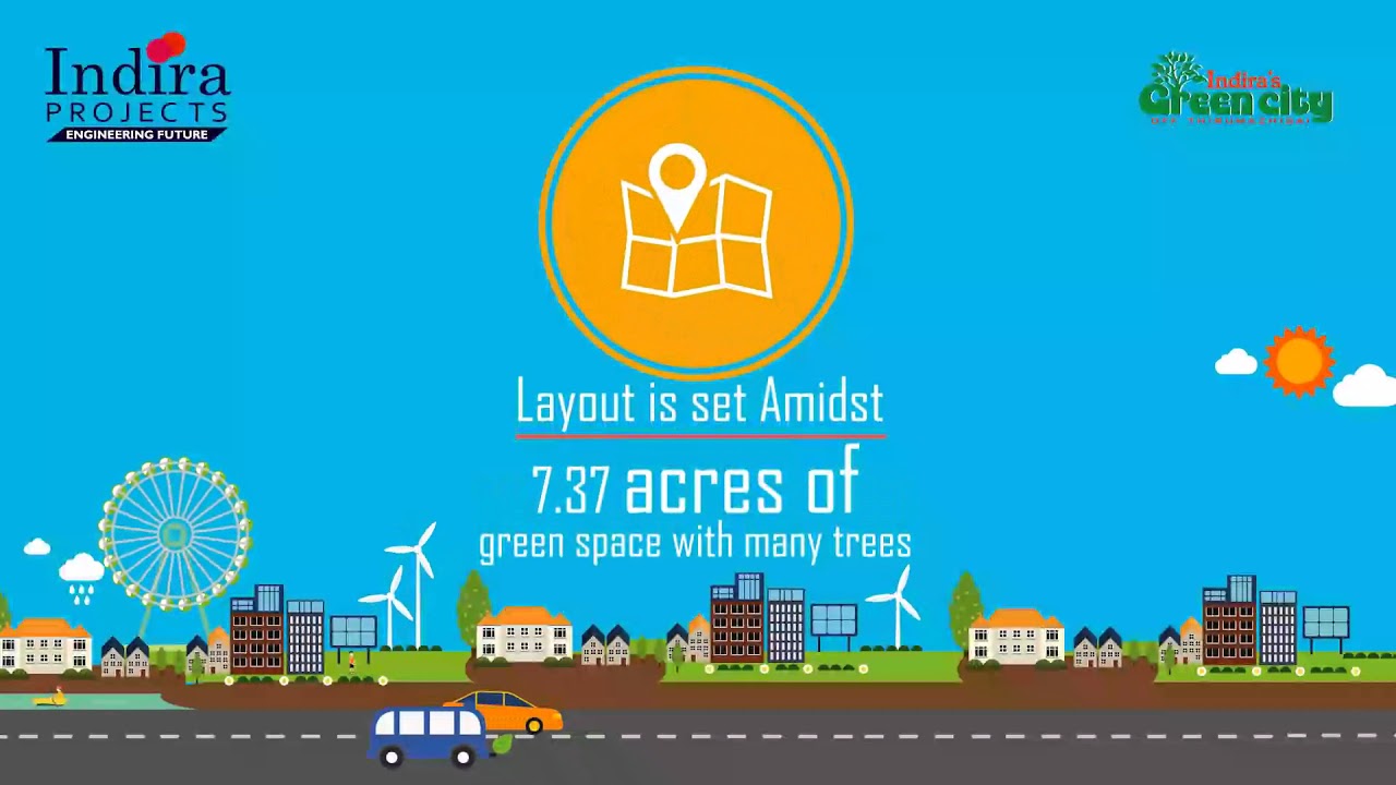 Indira Projects. Green city. - YouTube