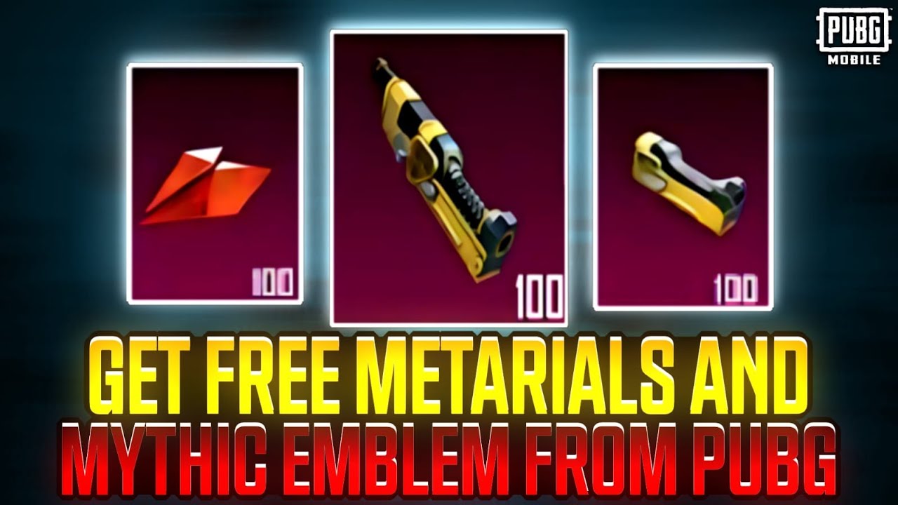 Best Update Ever In PUBG Mobile | Get Free Materials And Mythic Emblem ...