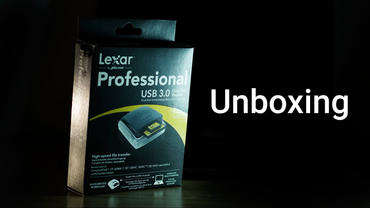 Lexar Professional Card Reader USB 3.0 Unboxing - YouTube