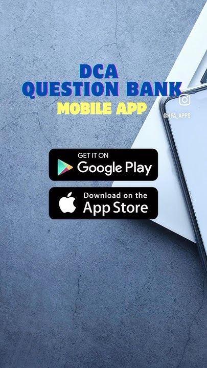 DCA Question Bank app - YouTube