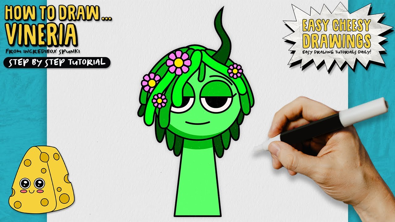 How to Draw VINERIA 😱🟢 (Incredibox Sprunki) | Easy Step-By-Step Drawing ...