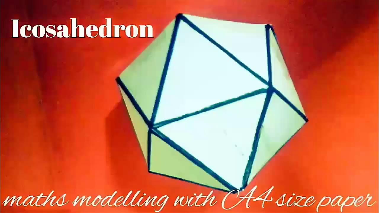 how to make Icosahedron | celestial planetary platonic shapes using A4 ...