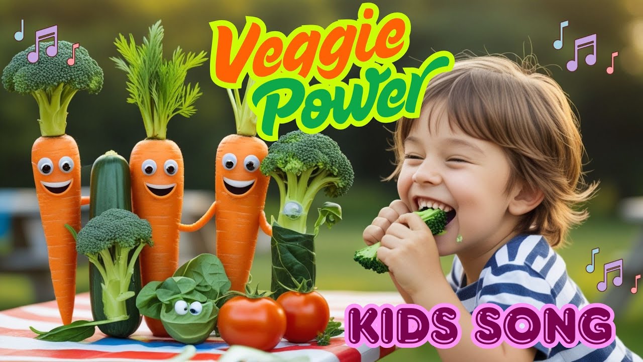 Why Are Veggies So Powerful for Kids? Vegetable songs | Nursery Rhymes ...