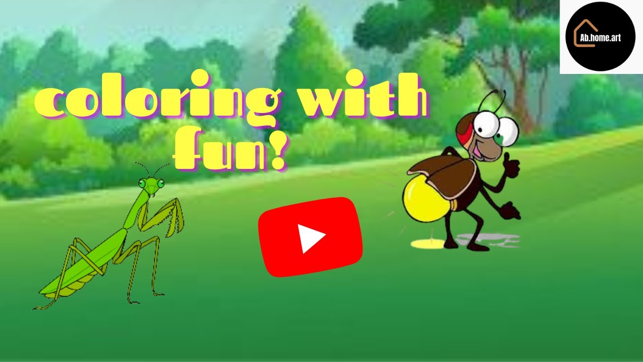 FUN COLORING | STEP BY STEP PAINT INSECT PART 5 - YouTube