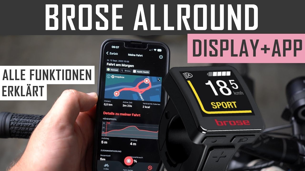 BROSE ALLROUND Display + App - Alle Funktionen erklärt! - YouTube