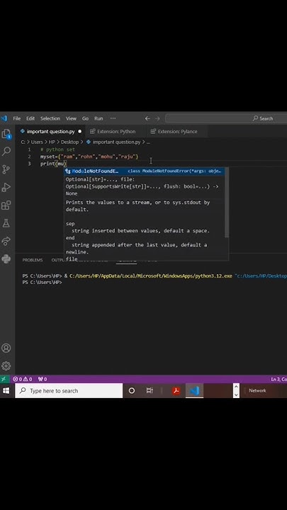 Python Set Coder Programming Pythonprogramming Phython Coding Youtube 