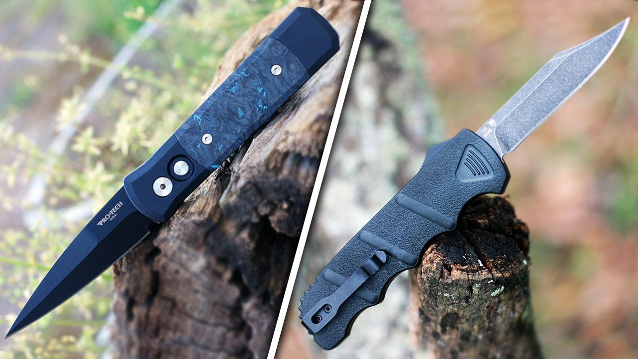 Top 10 Best Automatic Knives For Tactical, Survival & EDC - YouTube