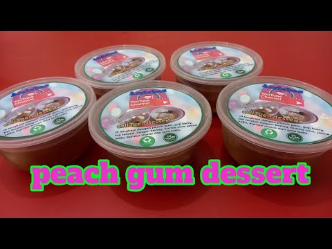 Peach gum/ getah pohon persik [ cooking peach gum dessert ] - YouTube