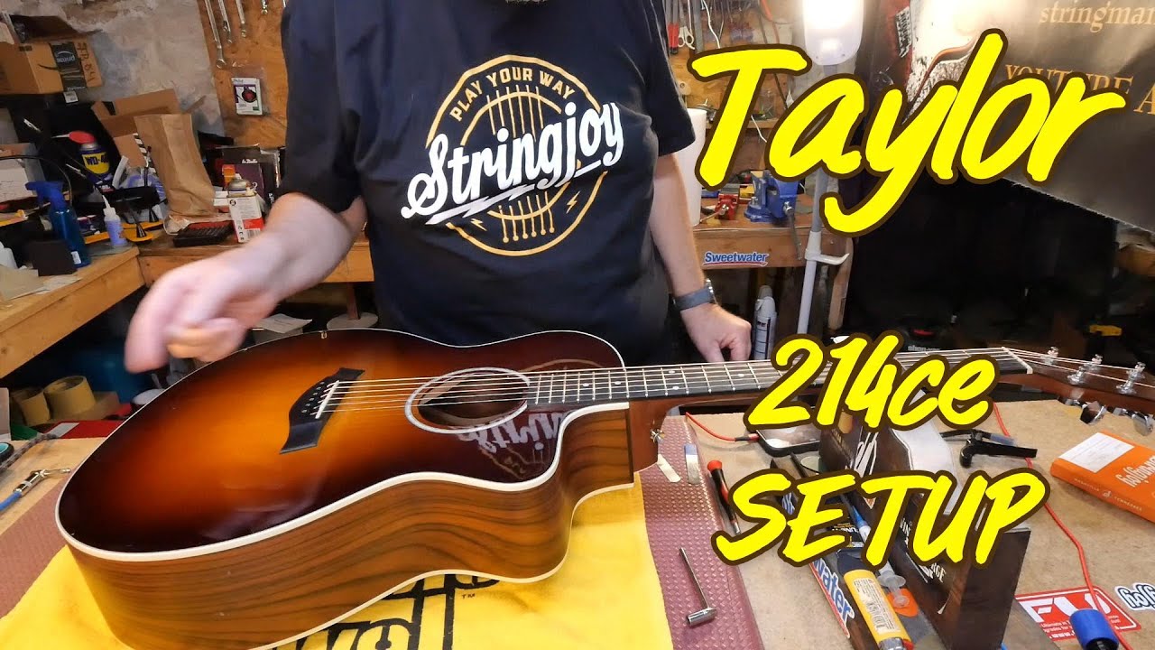 Taylor 214ce Setup Neck Too Straight! EP 439 - YouTube