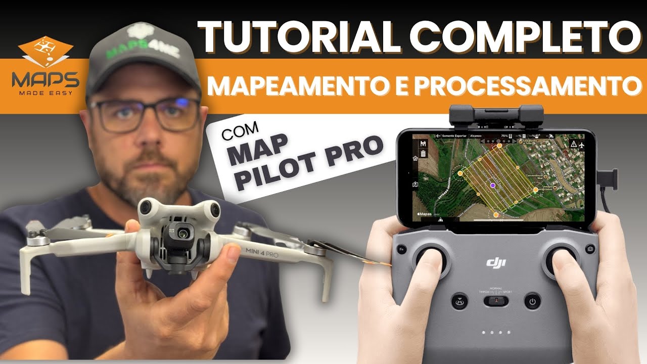 MAPEAMENTO com DRONE e PROCESSAMENTO | TUTORIAL COMPLETO com MAP PILOT PRO - YouTube