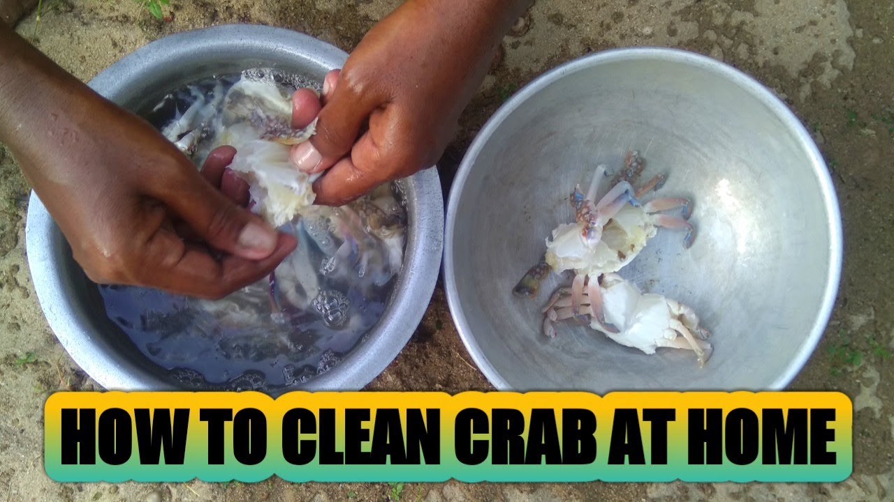 How to clean crabs | Easyway to clean crabs | Fish cutting videos ...