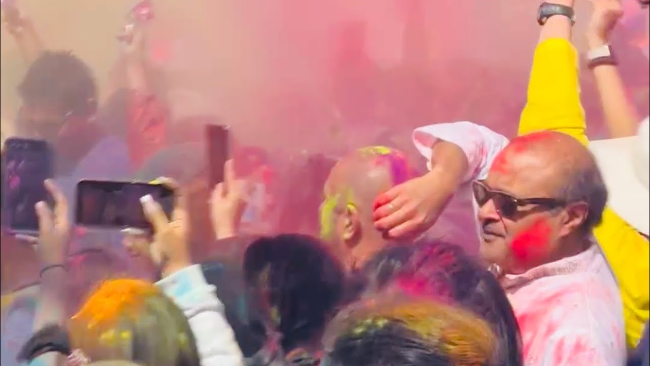 ️Holi ️ San Ramon City Center ️ Holi ️ Festival of Colors ️Flash Mob ...