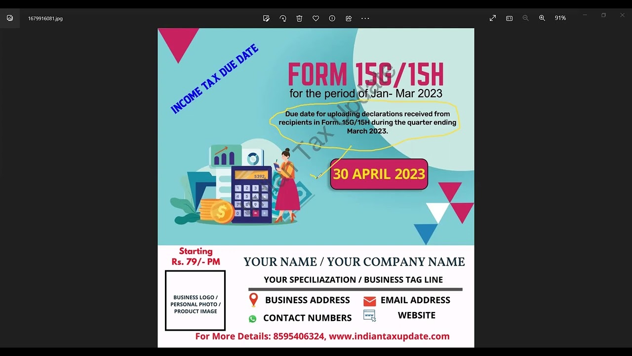 Form 15g Last Date 2023 - Printable Forms Free Online