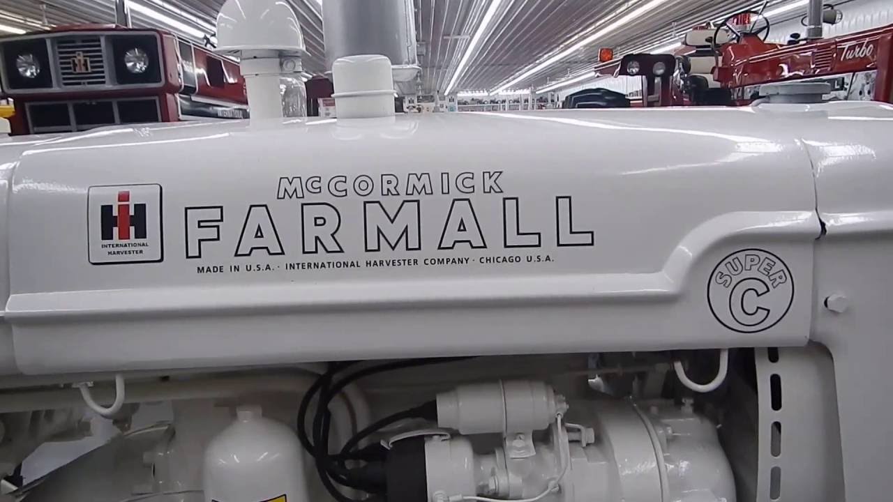 White Farmall Super C - YouTube