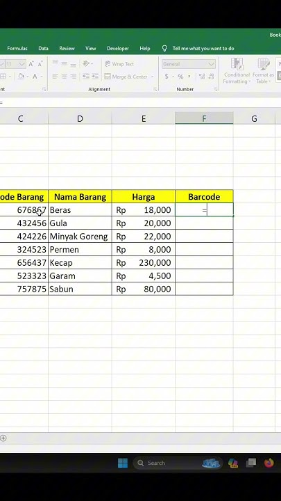 Membuat Barcode Di Microsoft Excel Fypシ Belajarexcel Exceltips Excelindonesia Excel Shorts