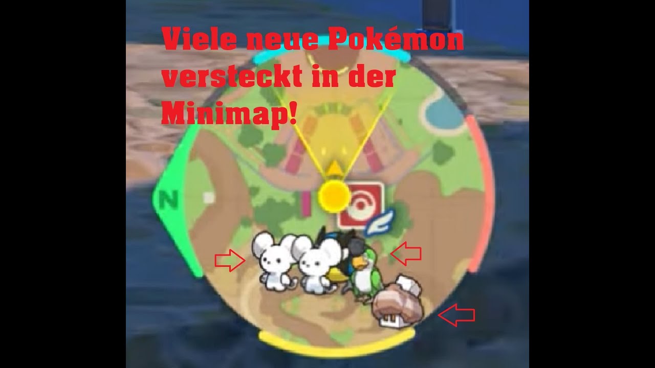 Viele neue Pokémon versteckt in der Minimap! Gameplay Trailer Pokémon ...