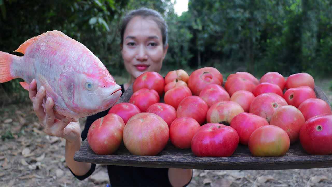 Fried pink fish with tomato recipe #pinkfish #tomato - YouTube